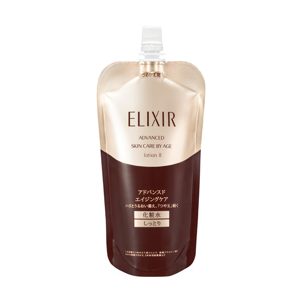 ELIXIR 怡麗絲爾 抗老型化妝水 Tll 滋潤型 補充包 150ml 澎潤有感、緊實透亮 – EBISU恵比壽日藥直送