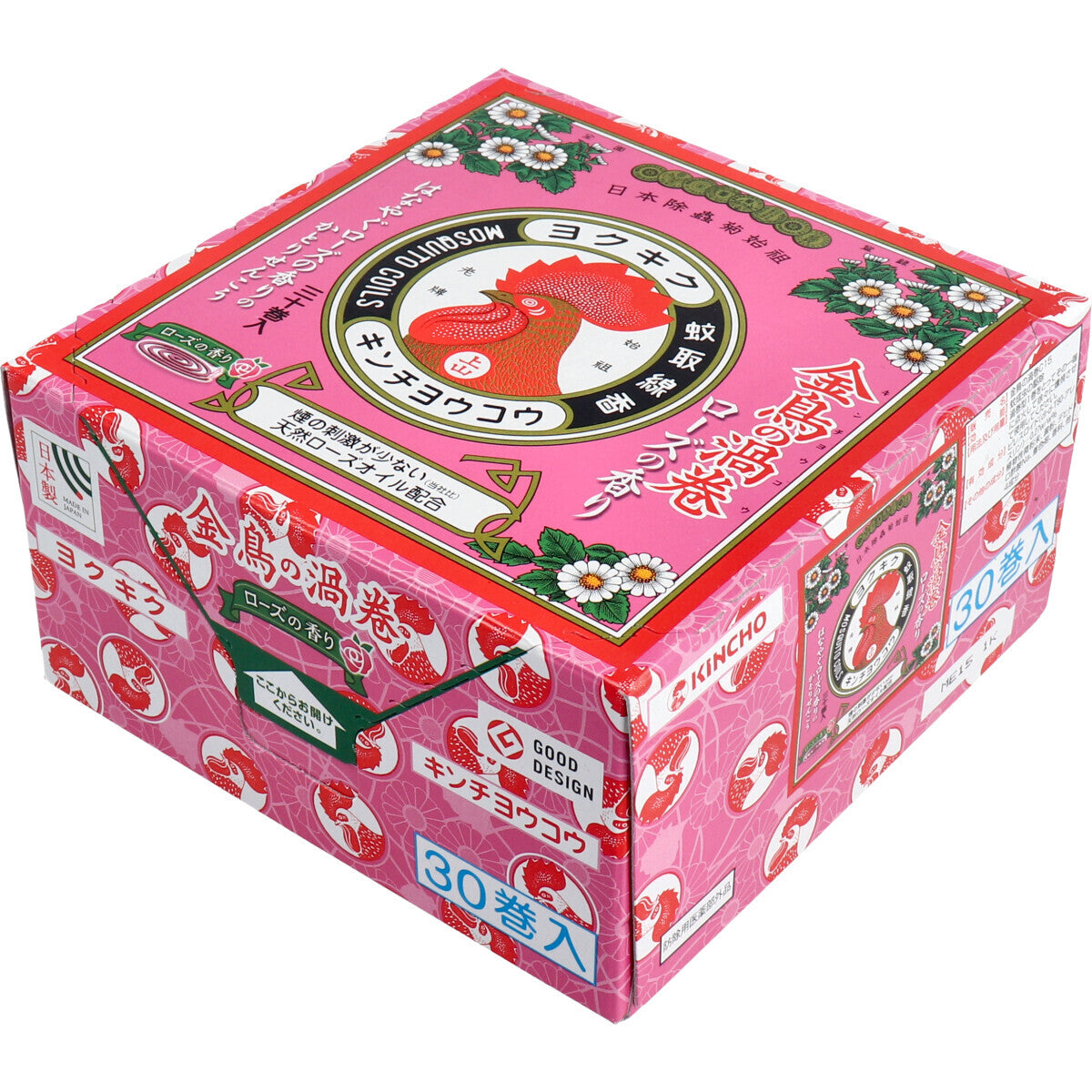 KINCHO 金鳥的漩渦 蚊香 玫瑰花香 30入 – EBISU恵比壽日藥直送