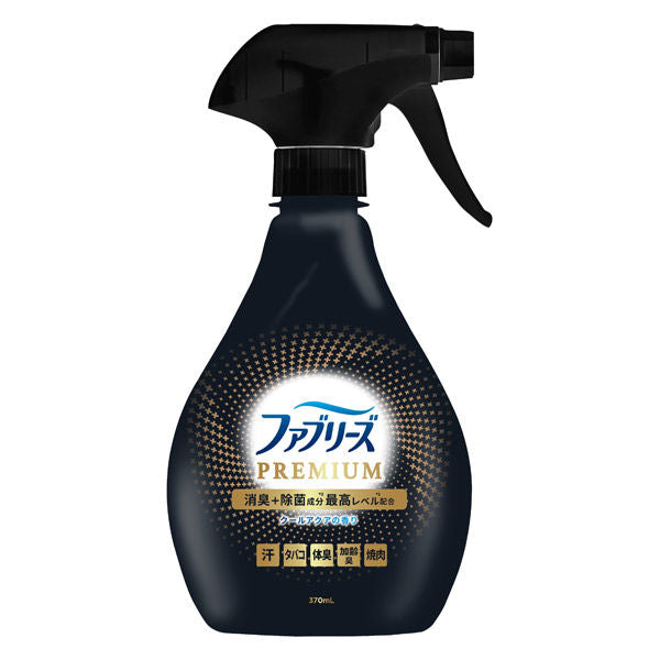 P&G Febreze 頂級消臭噴霧 衣物及布製品專用 清新酷爽水感香氛 本體 370mL 消臭＋除菌成分達最高等級 – EBISU恵比壽日藥直送