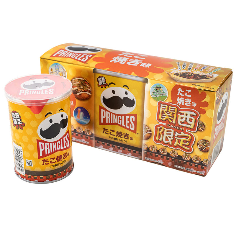 【關西限定】Pringles 酥脆馬鈴薯片 章魚燒風味 53g 3罐 – EBISU恵比壽日藥直送